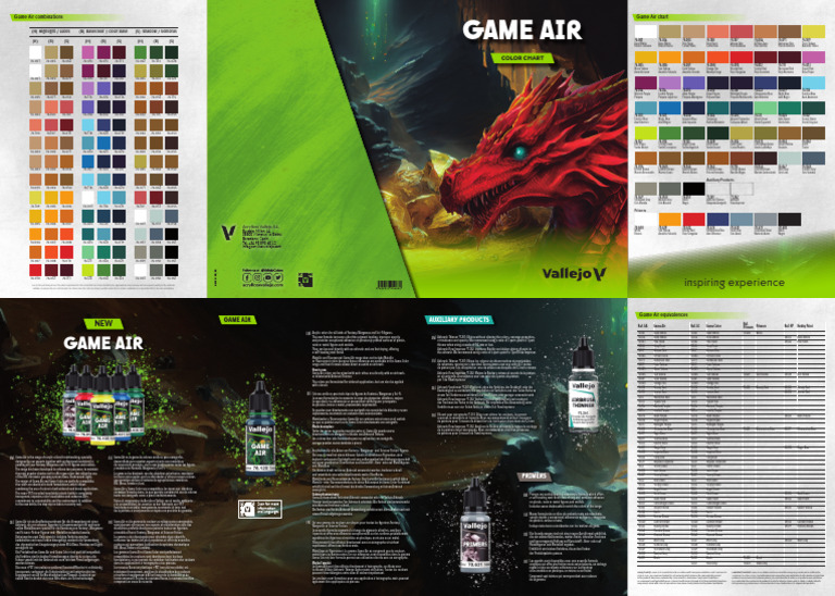 Game Air Color Chart Overview | PDF | Graphic Design | Visual Perception