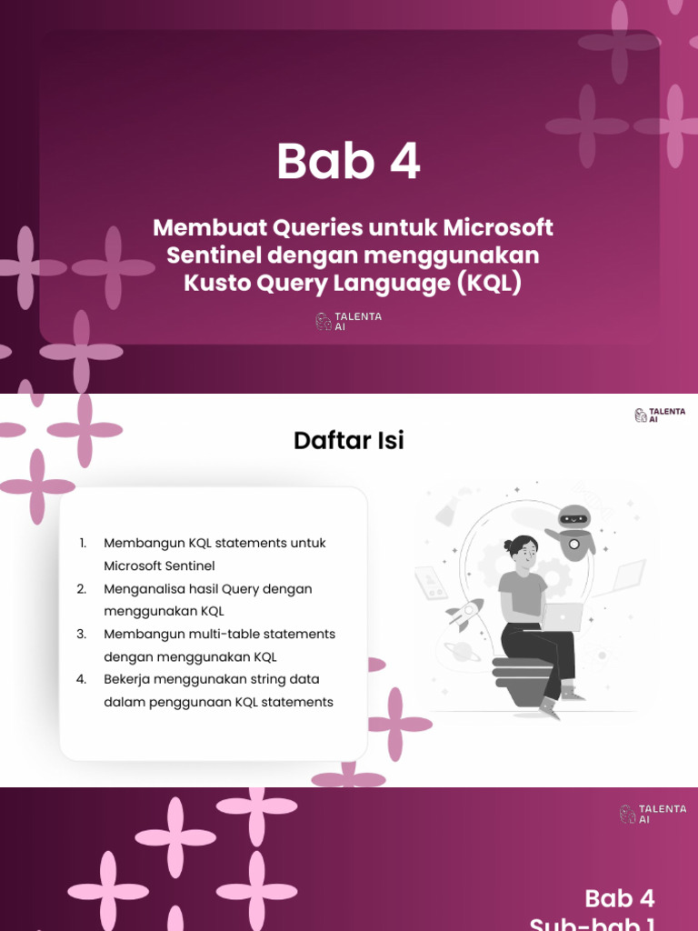 Bab 04 Create Queries For Microsoft Sentinel Using Kusto Query Language | Download Free PDF ...