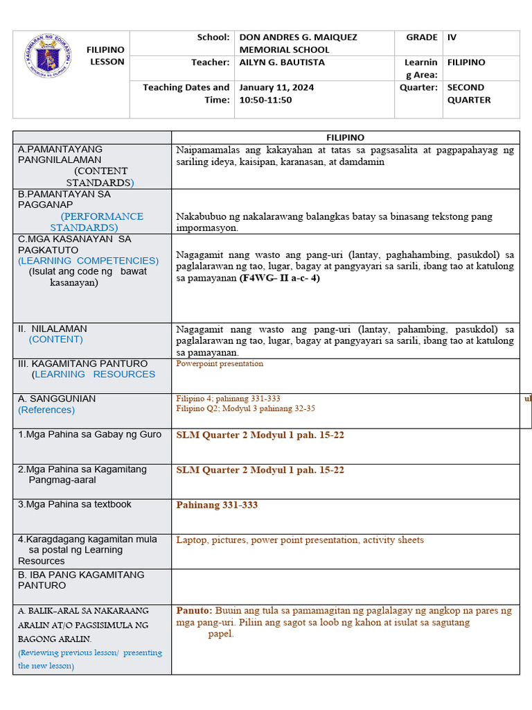 COT AILYN Q2 Fil 4 2023 FINAL | PDF