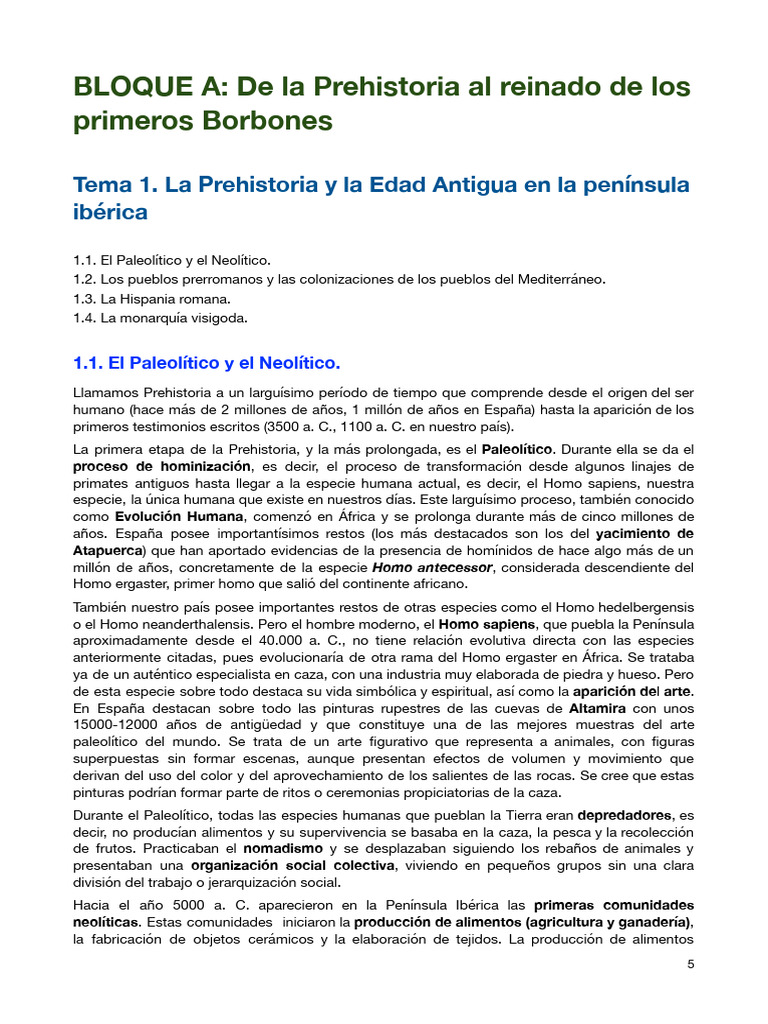Contenido Bloque a (Temas Cortos) | PDF | Al Andalus