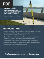 Fundamentals of Surveying | PDF | Surveying | Accuracy And Precision
