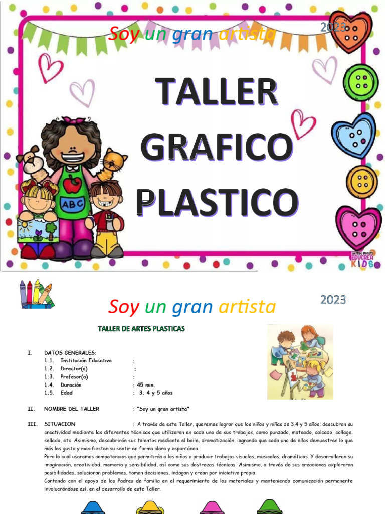 Taller de Artes Plasticas | PDF | Creatividad | Bailes Taller de Artes Plasticas | PDF | Creatividad | Bailes