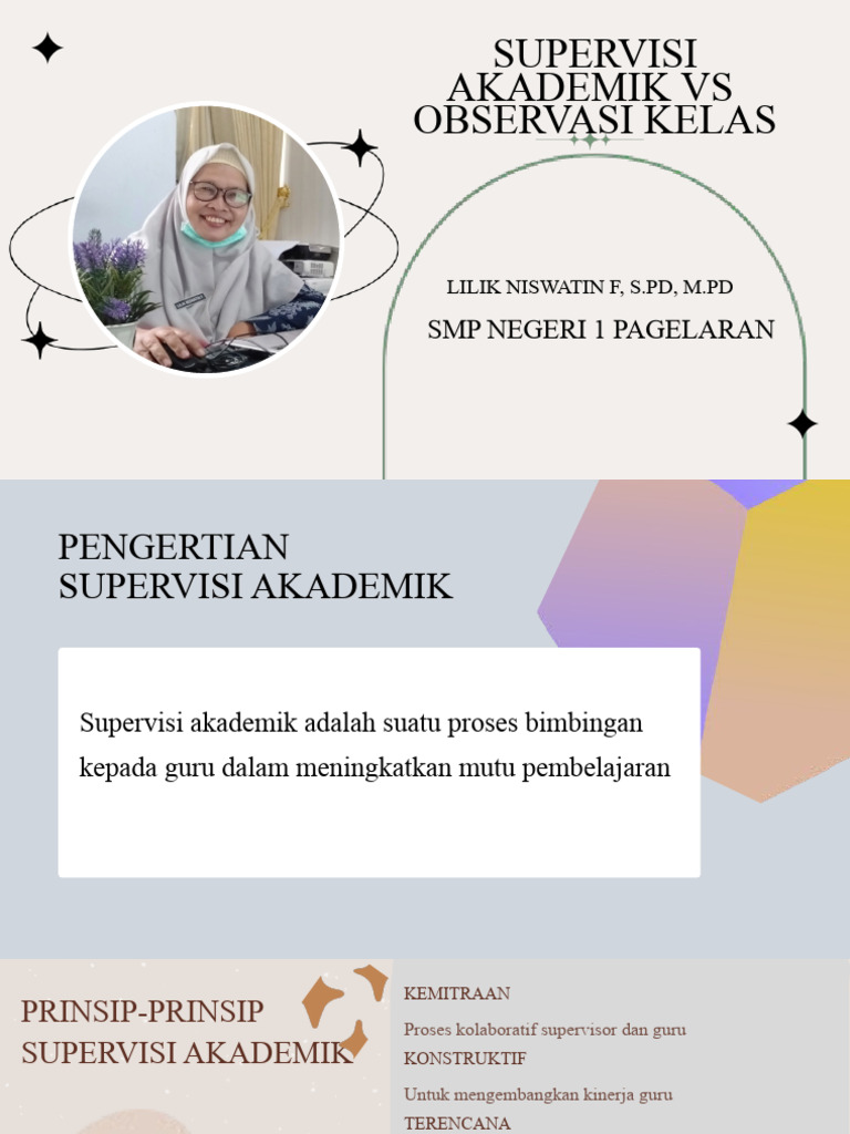 Supervisi Akademik Vs Observasi Kelas | PDF