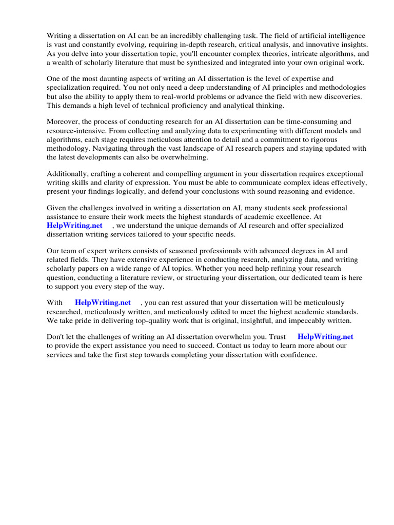 Ai Dissertation | PDF | Artificial Intelligence | Intelligence (AI) & Semantics