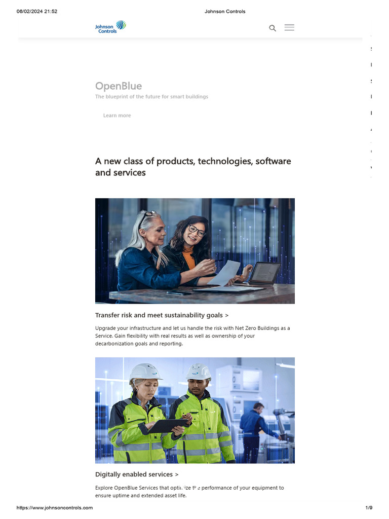 Johnson Controls | PDF | Climate Change Mitigation | Infrastructure