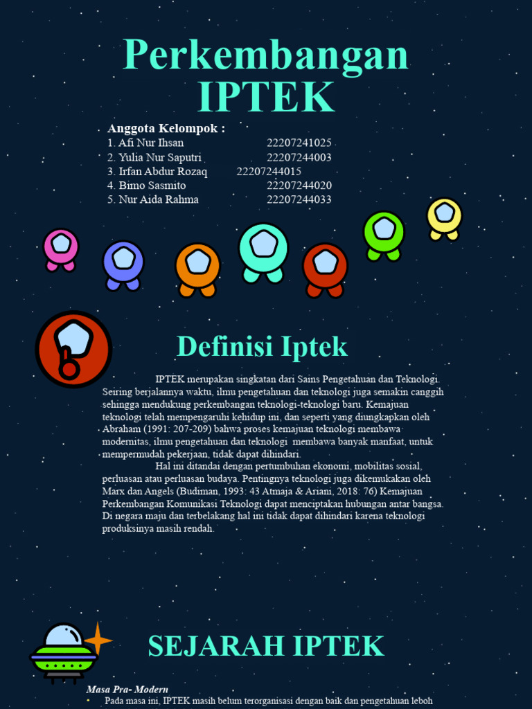 Kel.4 Perkembangan IPTEK | PDF