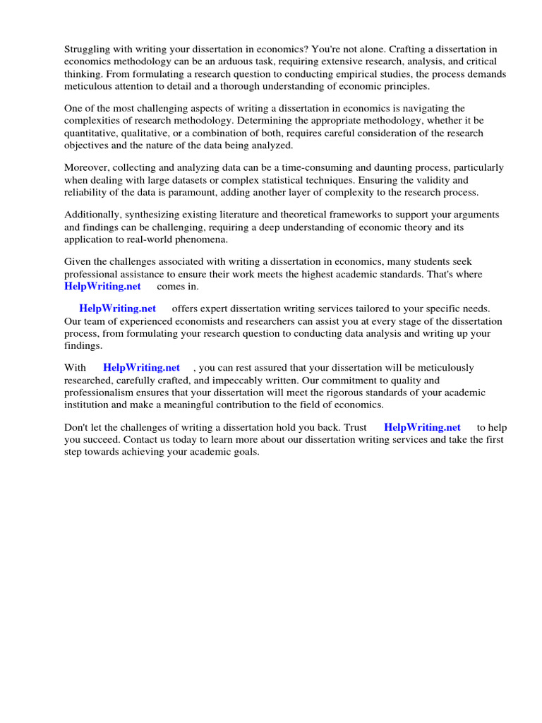 Dissertation Economie Methodologie | PDF | Methodology | Economics