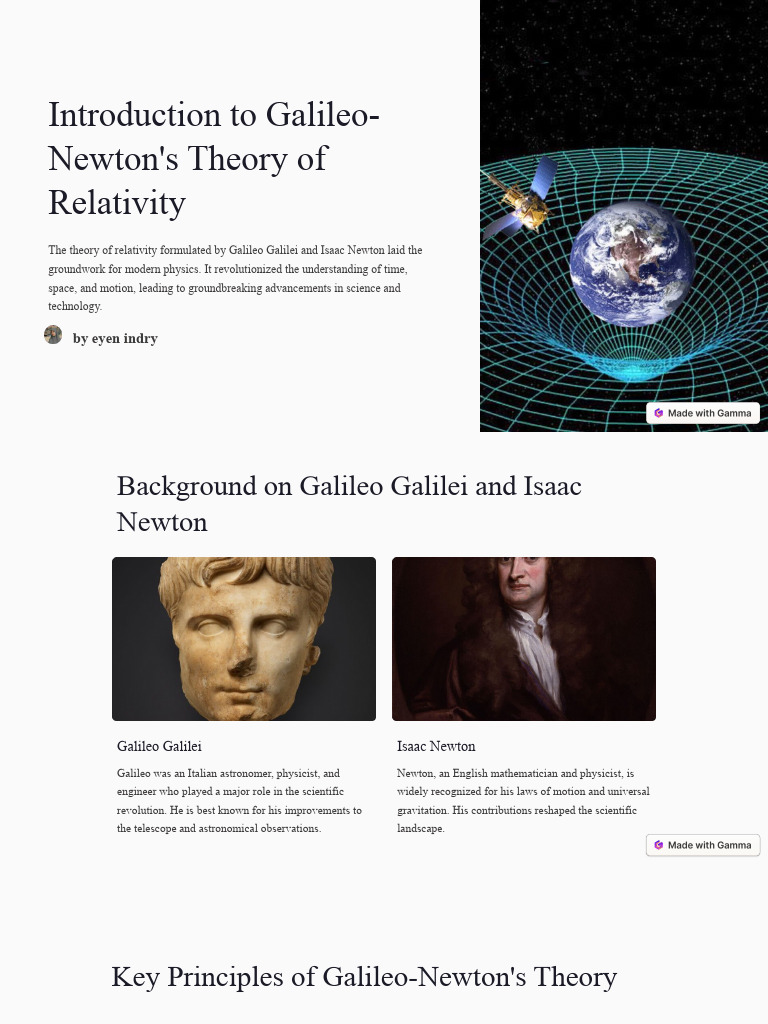Galileo-Newtons-Theory-of-Relativity | PDF | Theory Of Relativity ...