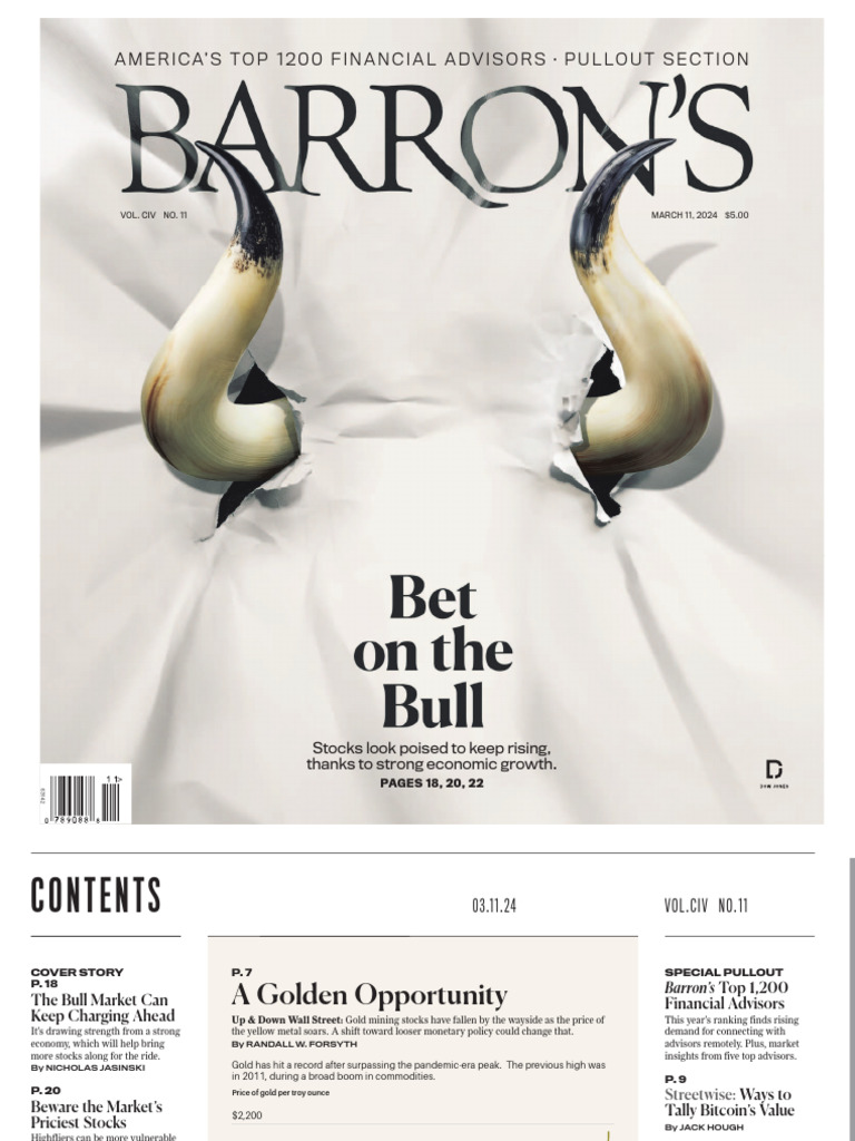 Barrons - March 11 2024 | PDF | Stock Market Index | Exchange Traded Fund