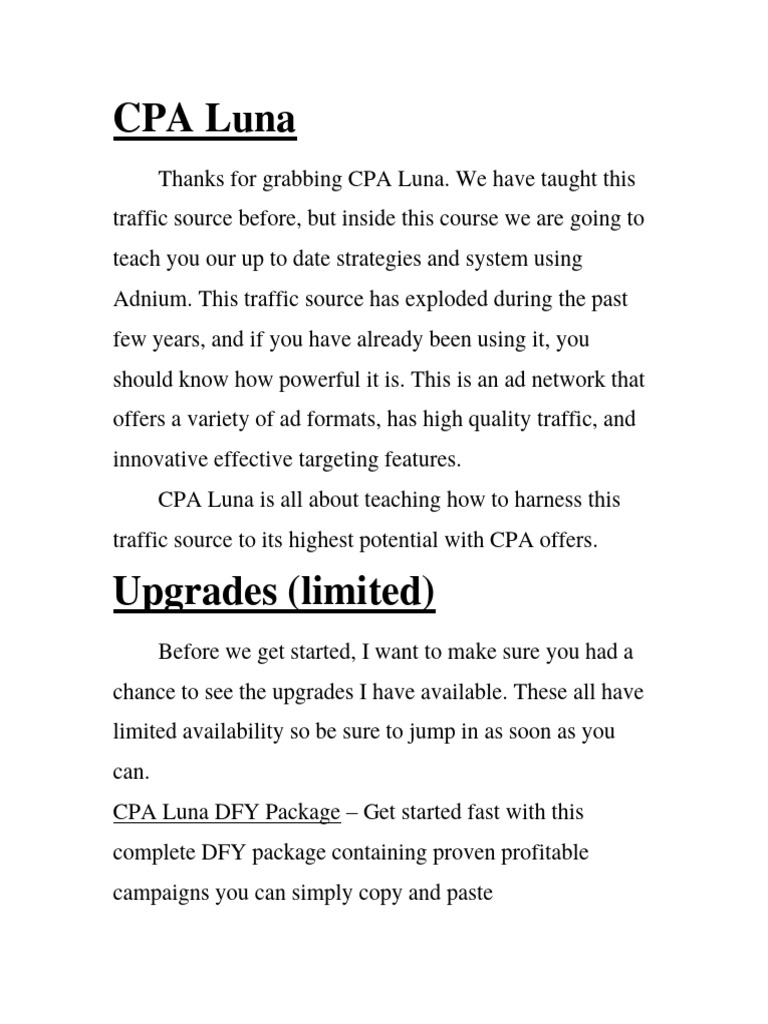 CPA Luna | PDF | Computing | Cyberspace