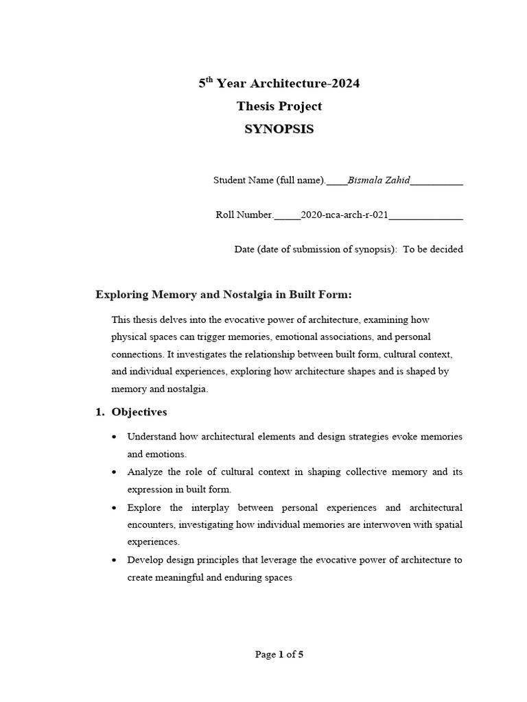 Evocative Architecture: Memory & Design | PDF | Memory | Emotions