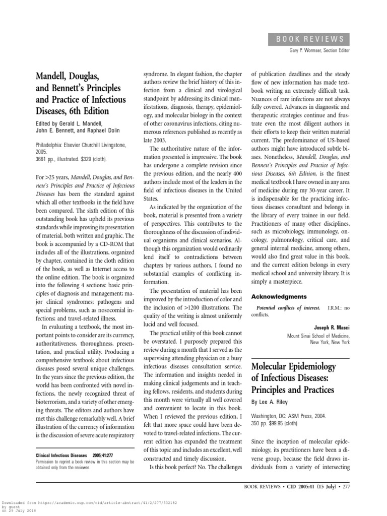Mandell, Douglas, and Bennett's Principles and Practice of Infectious ...