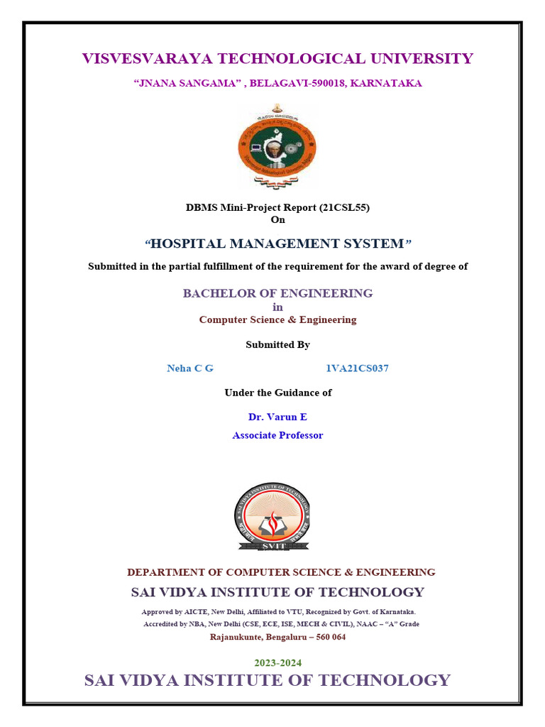 Hospital Management Download Free Pdf Databases Internet Of Things