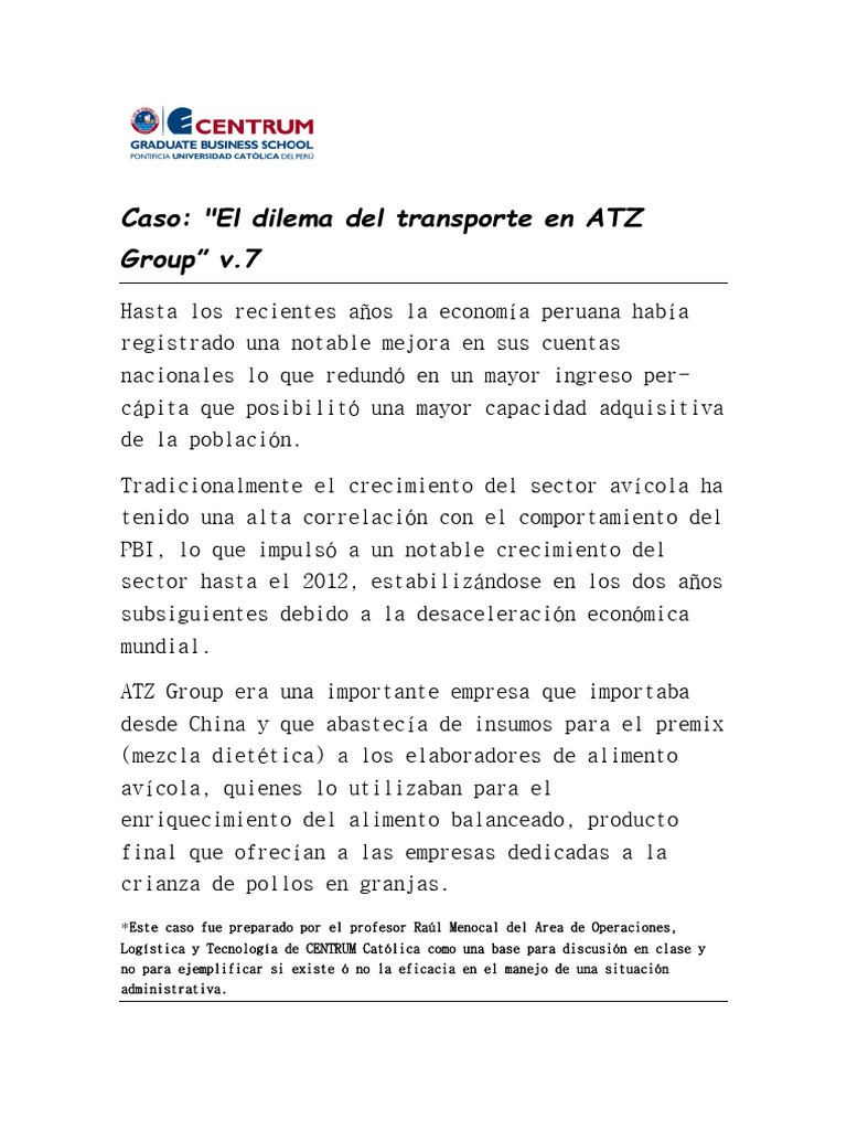 Atz Group Case V.last | PDF | Inventario | Economias