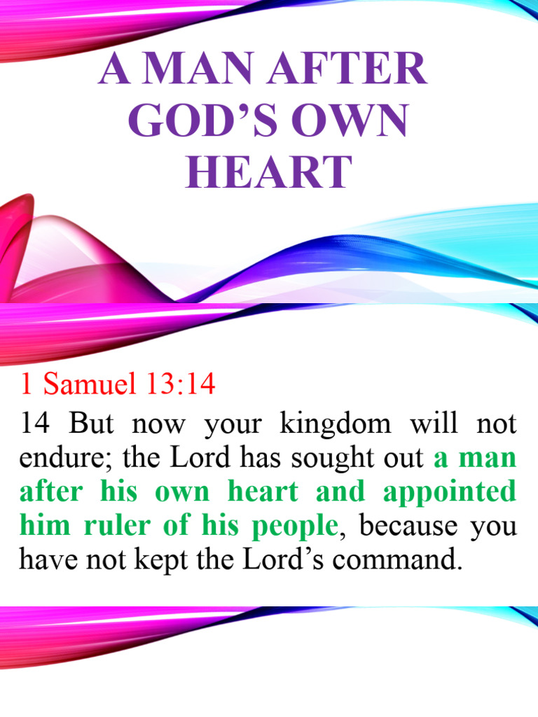 A Man After God's Own Heart | PDF | David | Books Of Samuel