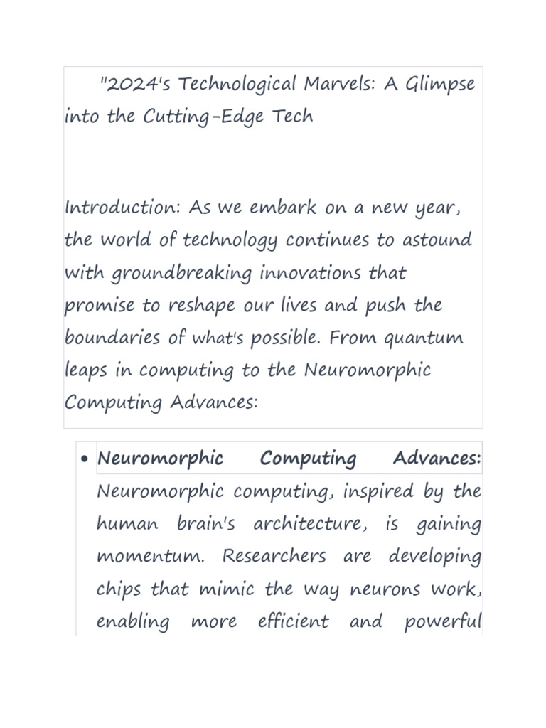 2024 Tech | PDF | Augmented Reality | Engineering