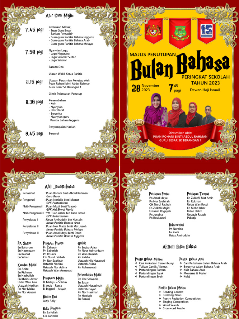 Buku Program Penutup Bulan Bahasa | PDF