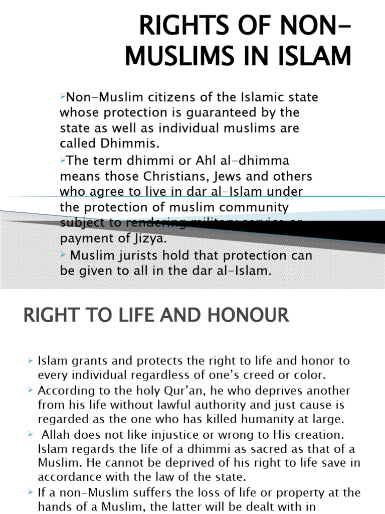 15th Lecture, Rights of Non-Muslims in Islam | Download Free PDF ...