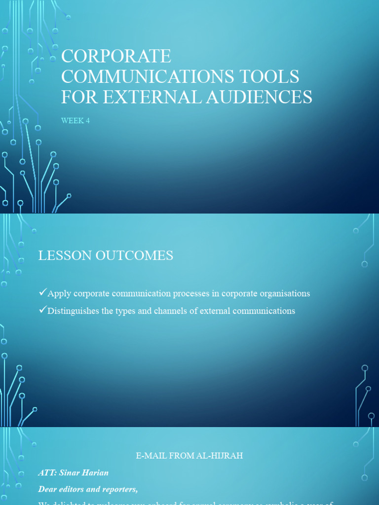External Communication Tools | PDF
