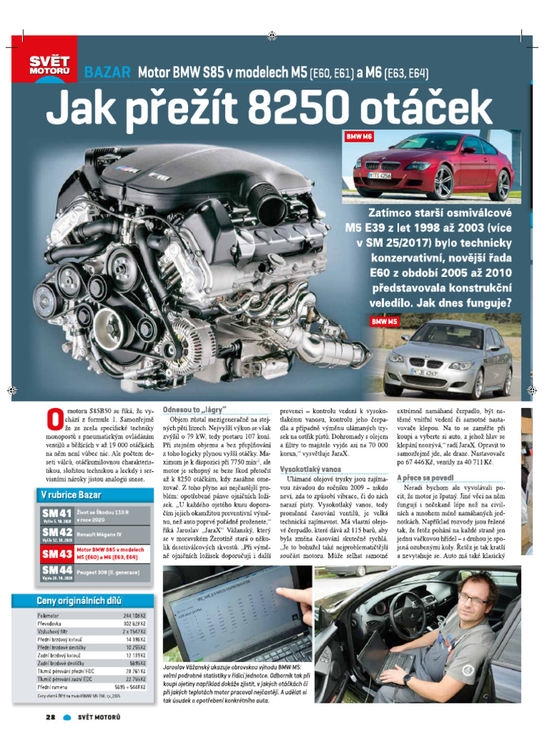 BMW Motory S85 (M5 E60) | PDF