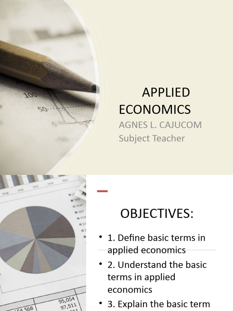 LESSON 1 Applied Econ Ia D 1 | PDF | Economics | Microeconomics