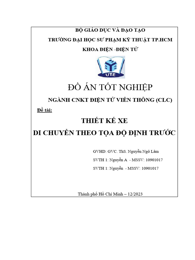Mau Do An Tot Nghiep | PDF