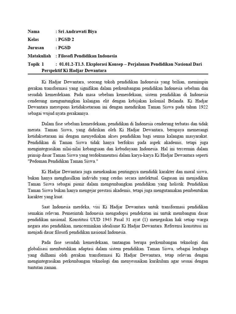 Topik 1 Eksplorasi Konsep | PDF