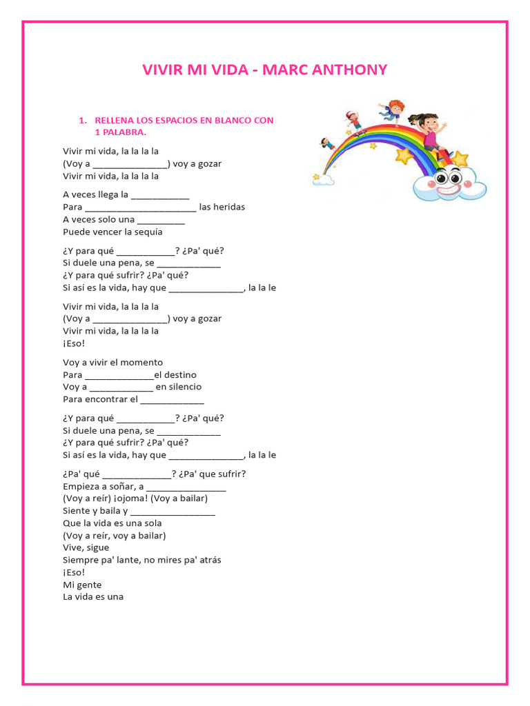 Vivir Mi Vida | PDF