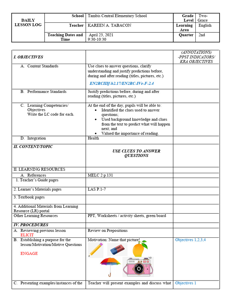 COT 2nd 2020-2021 (Autosaved) | PDF | Learning | Teachers