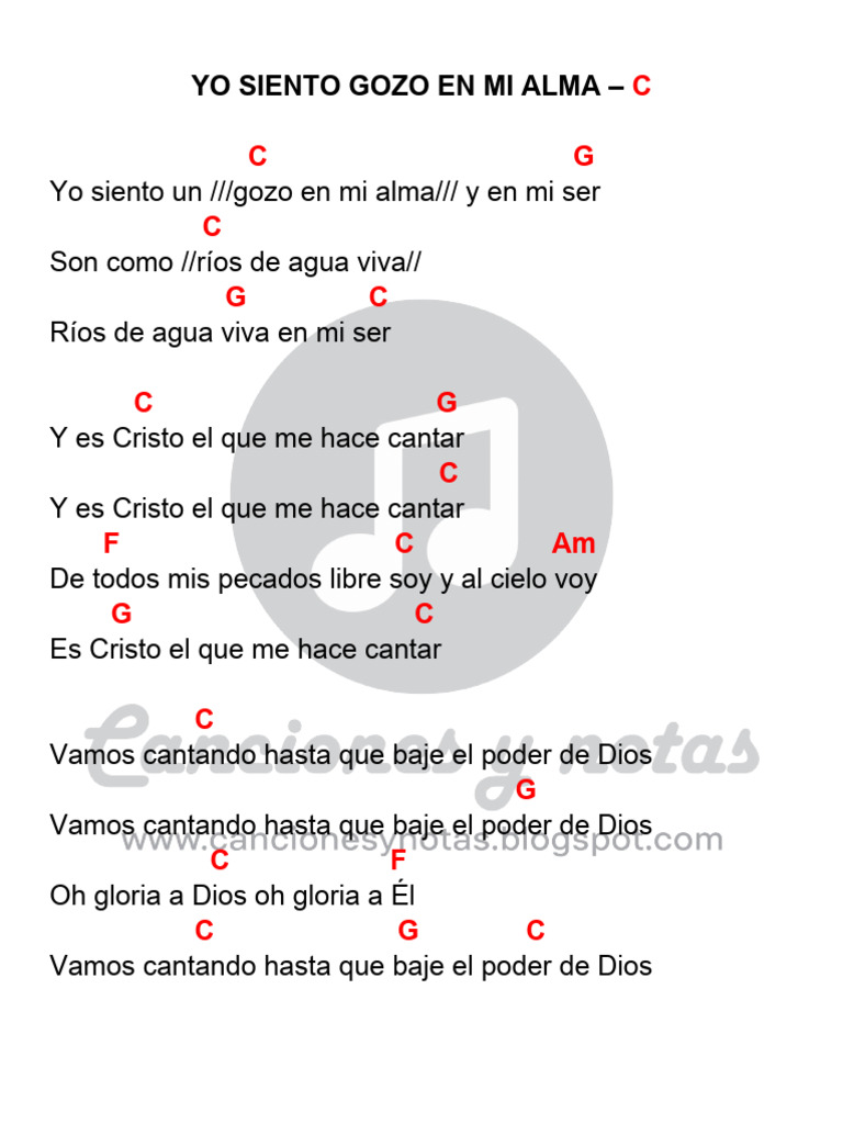Yo Siento Gozo en Mi Alma | PDF
