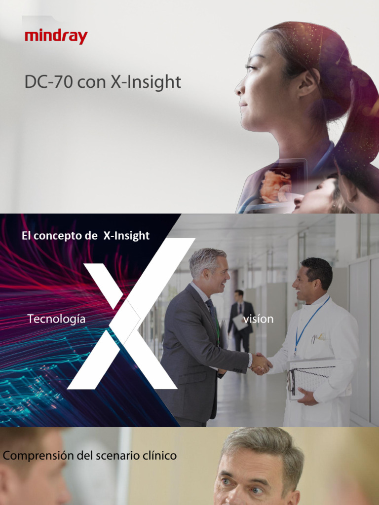 DC-70 With X-Insight Español | PDF | Ultrasonido | Pantalla táctil