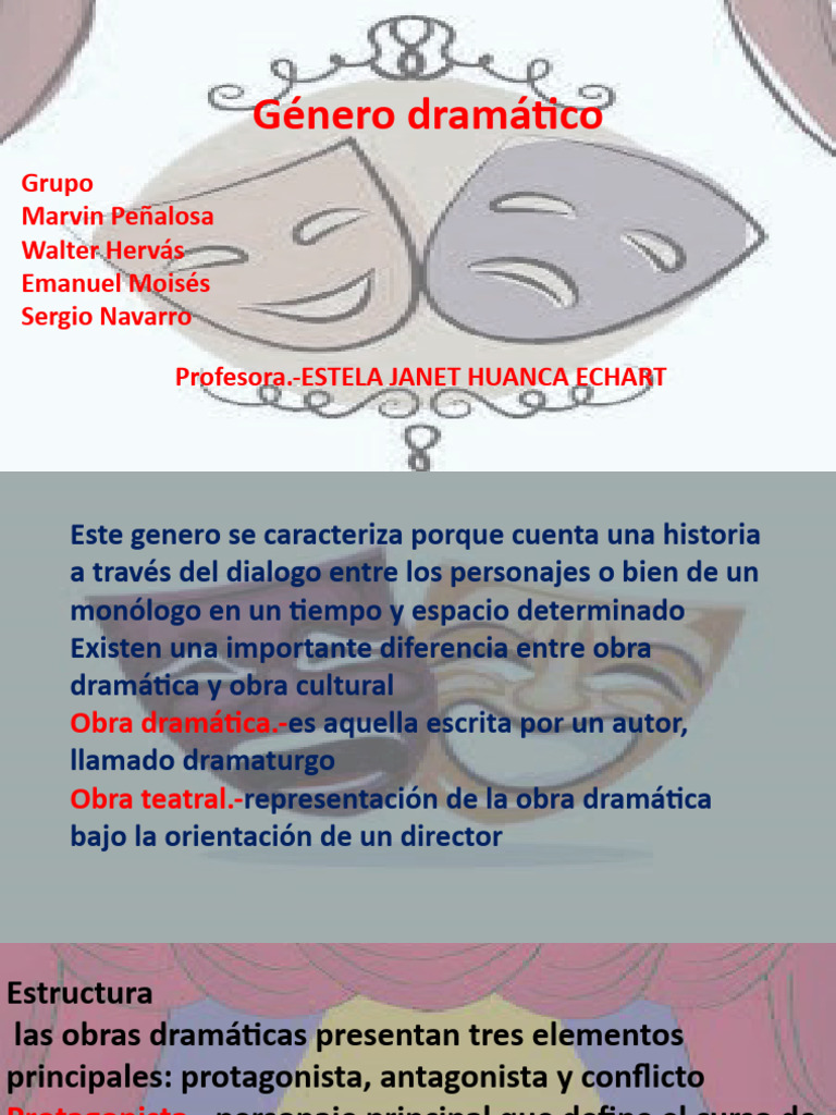 Genero Dramatico | PDF | Teatro