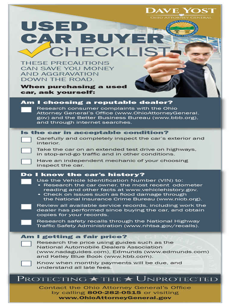 Used Car Buyer Checklist | Download Free PDF | Car | Used Car