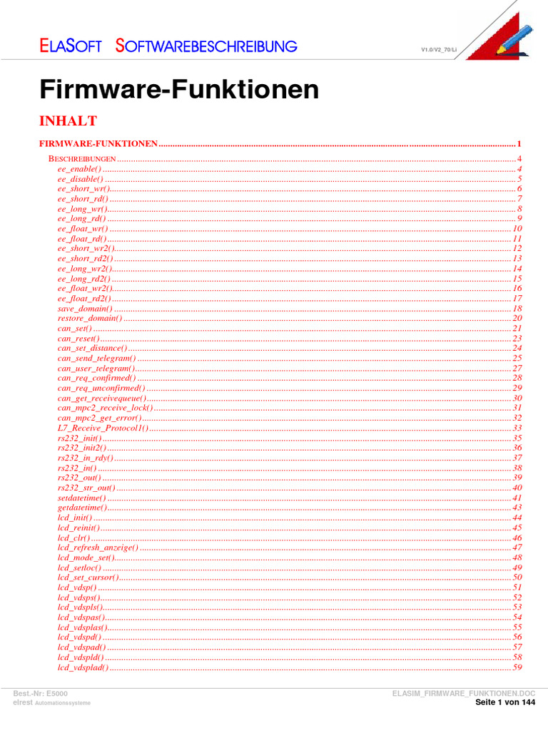 8 Firmware Funktionen | PDF | Teaching Methods & Materials | Technology ...
