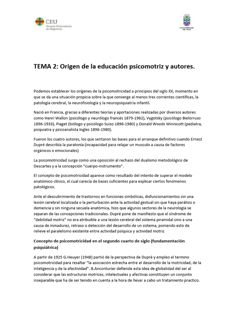 Tema 2 DM | PDF | Sicología | Psicoanálisis