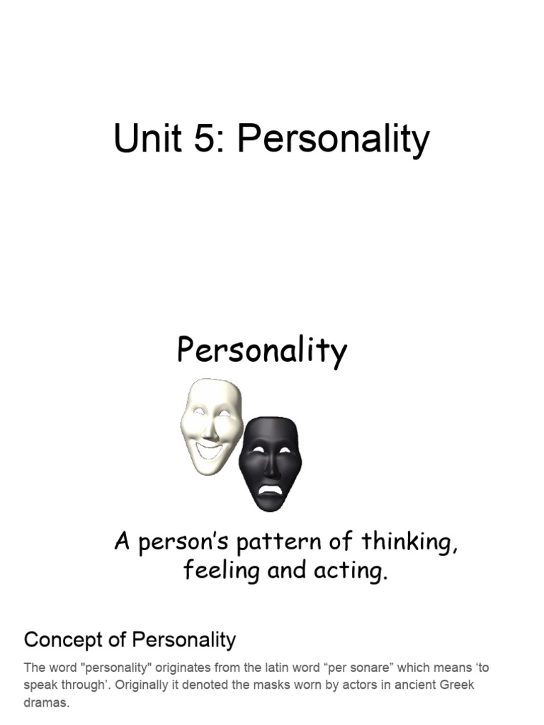 CHAPTER 5 PERSONALITY | PDF | Extraversion And Introversion | Social Psychology