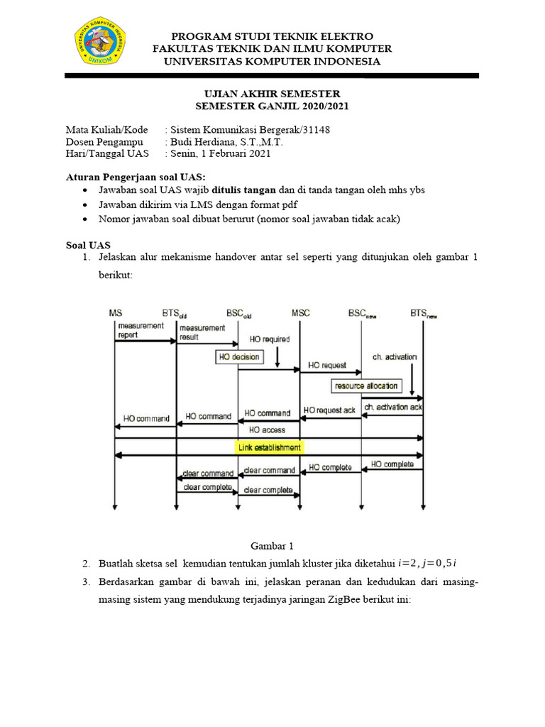 Format Soal Ujian (Uas) - Ganjil 2020-2021 | PDF | Teknologi & Rekayasa