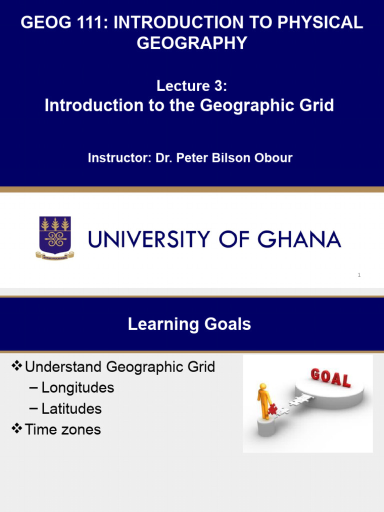 Lecture 3 The Geographic Grid_2023 | PDF | Latitude | Longitude