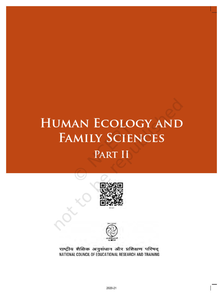 Class 11 Complete Book of Home Science Human Ecology and Family ...
