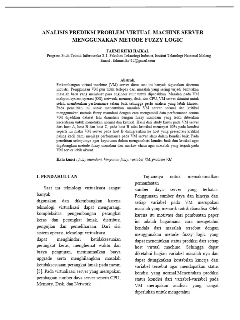 Jurnal Sistem Operasi Virtual Machine | PDF