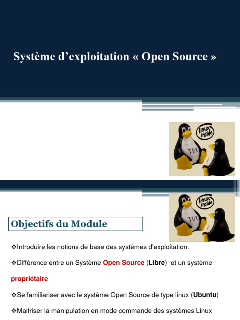 Introduction à Linux Ubuntu Open Source | PDF | Distribution Linux | Système d'exploitation