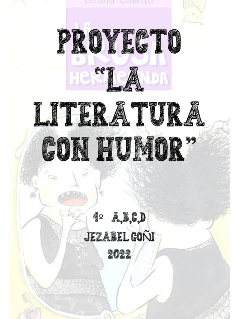 Proyecto La Literatura Con Humor | PDF | Cómics | Blog