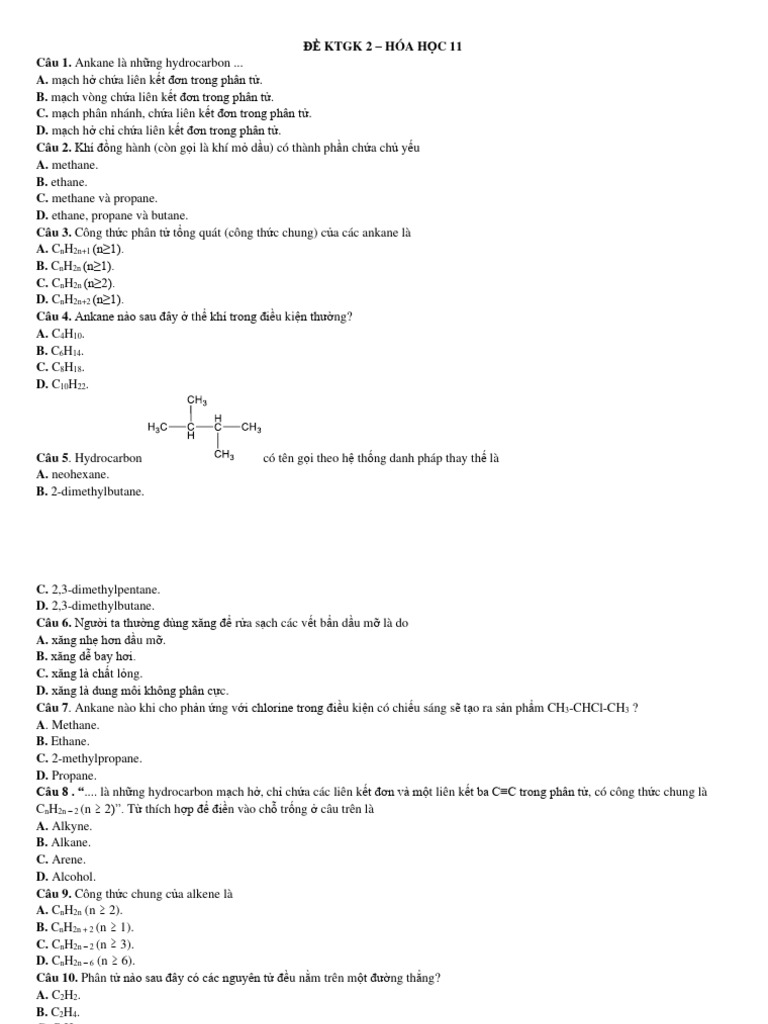 Đề minh họa GK2 | PDF