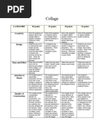 Collage Rubric | PDF | Graphics | Collage