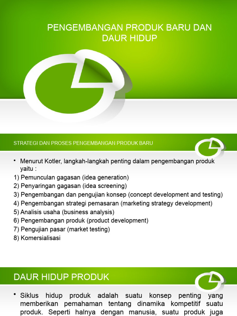 Meeting 3 Pengembangan Produk Baru Dan Daur Hidup | PDF