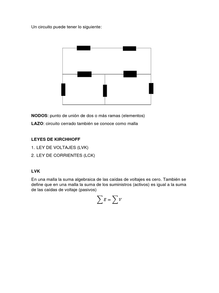 Análisis de Circuitos: Leyes y Ejemplos | PDF | Red eléctrica | Electricidad