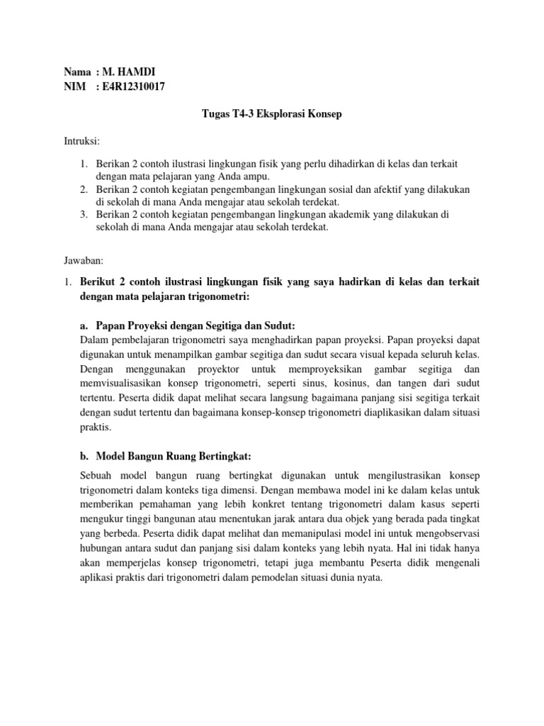 T4-3 Eksplorasi Konsep | PDF