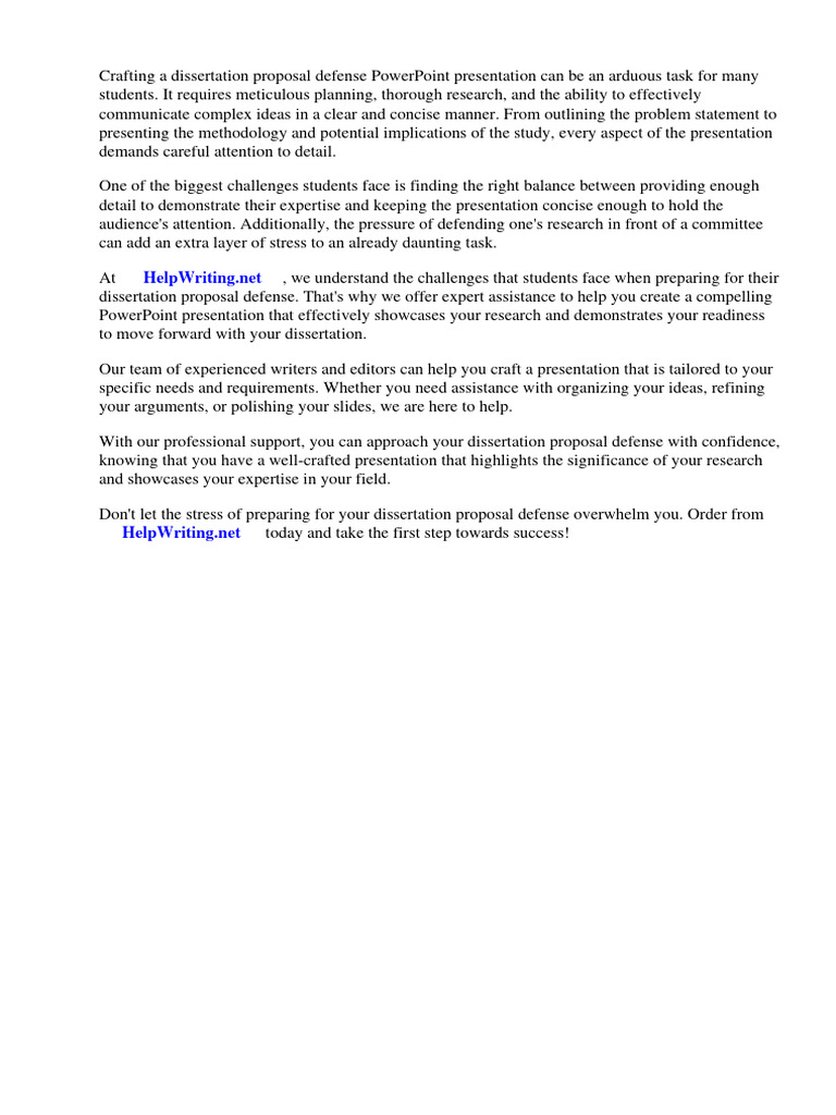 Dissertation Proposal Defense Powerpoint Presentation | PDF | Thesis ...