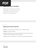 MUN Vocabulary | PDF | Committee | United Nations General Assembly