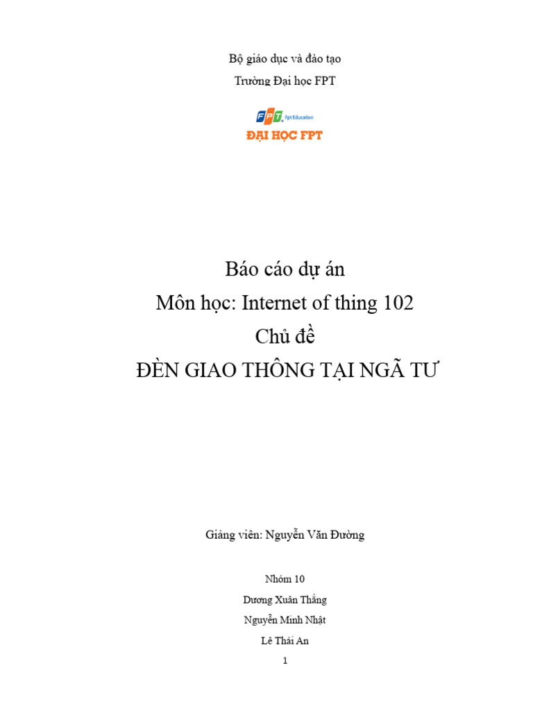 Báo Cáo D Án IOT | PDF